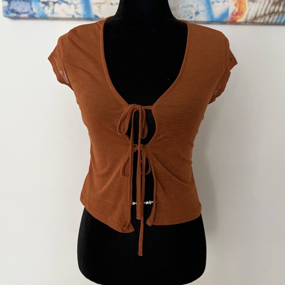 ASOS | Tops | Asos Y2k Tie Front Top | Poshmark